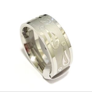 Jewelry | Mens Silver Toned Fishing Hook Ring Size 7 Mens | Poshmark